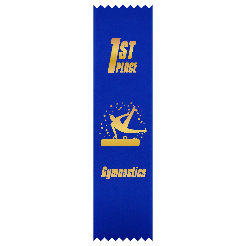 Male Gymnastics Placement Ribbon | A-1 Awards, Inc.